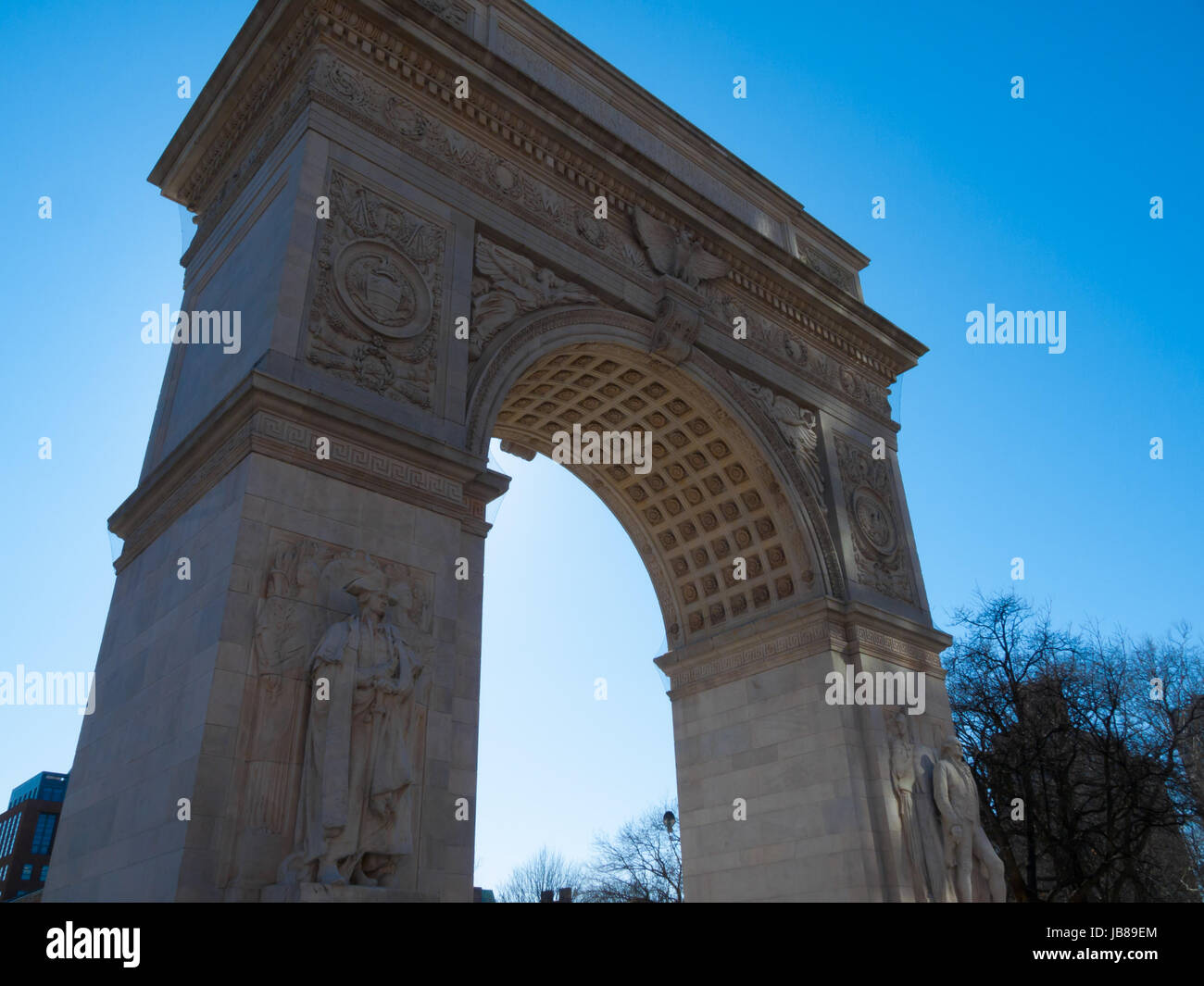famous arch at the Washington Square in NYC Stock Photo - Alamy