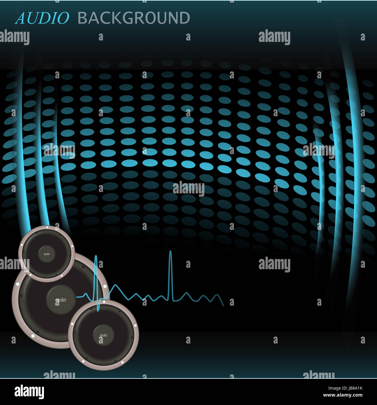 Image of a colorful blue audio background Stock Photo - Alamy