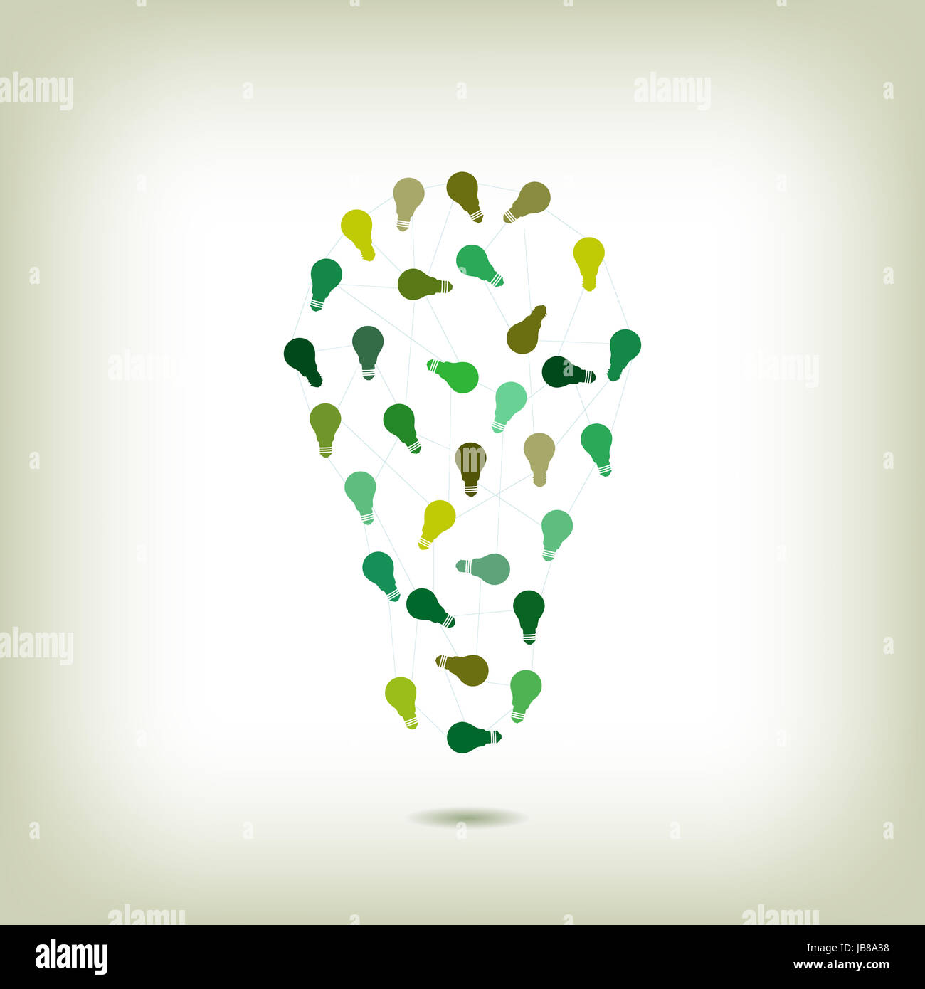 Illustration of an abstract lightbulb design Stock Photo - Alamy