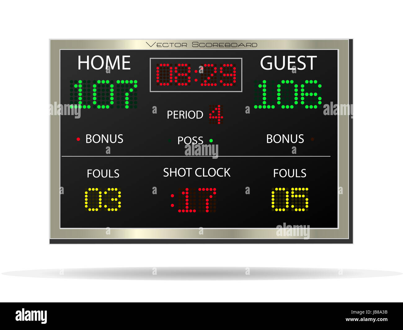 Shot clock basketball hi-res stock photography and images - Alamy