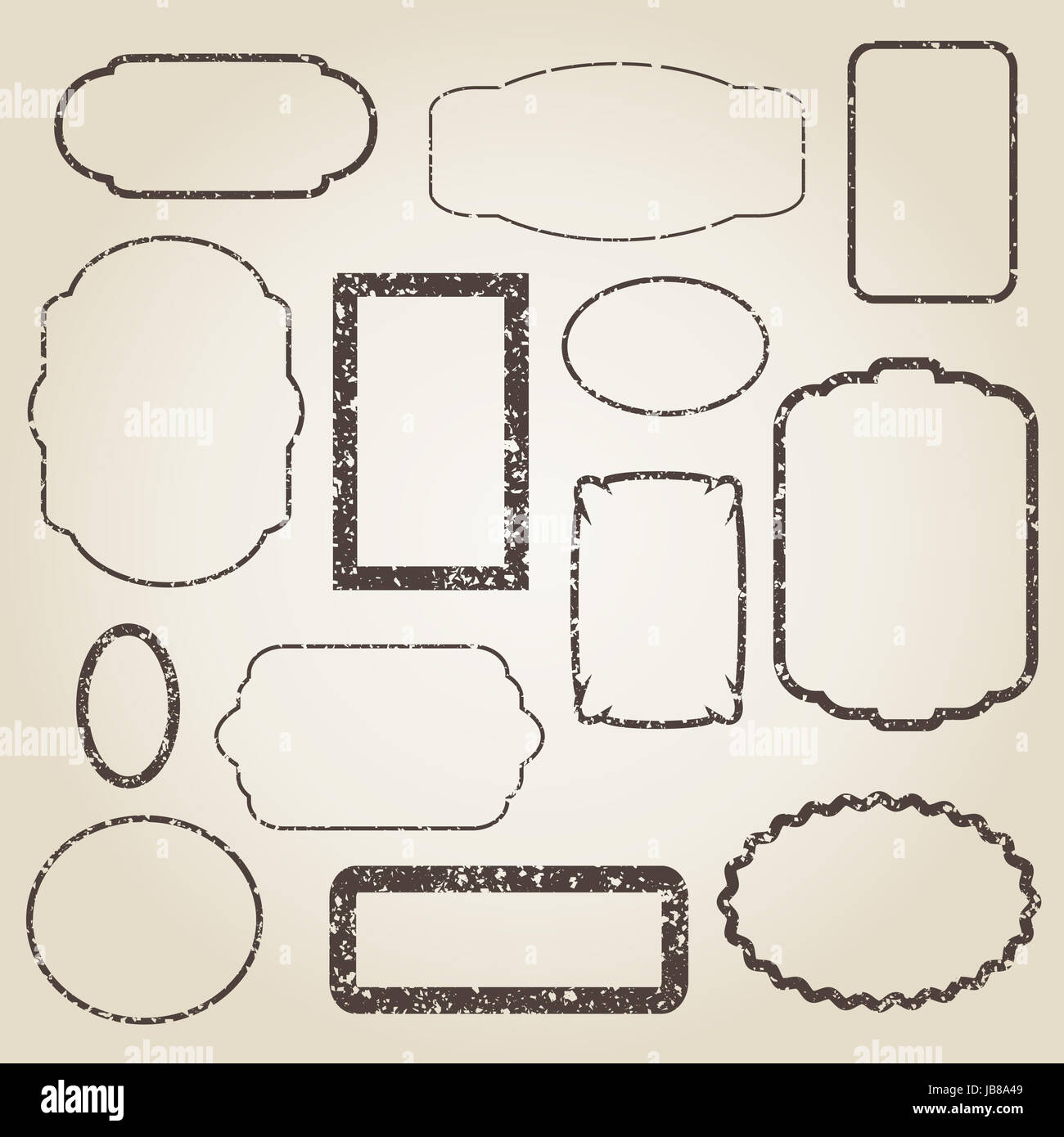 Image of a vintage frame elements Stock Photo - Alamy