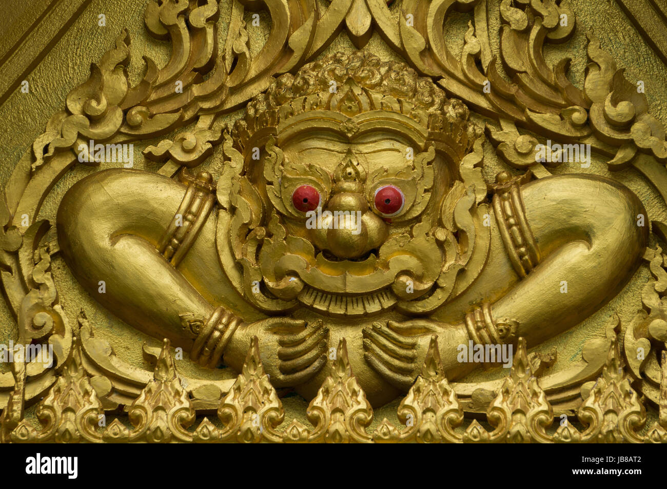 Golden decoration on temple roof Stock Photo - Alamy
