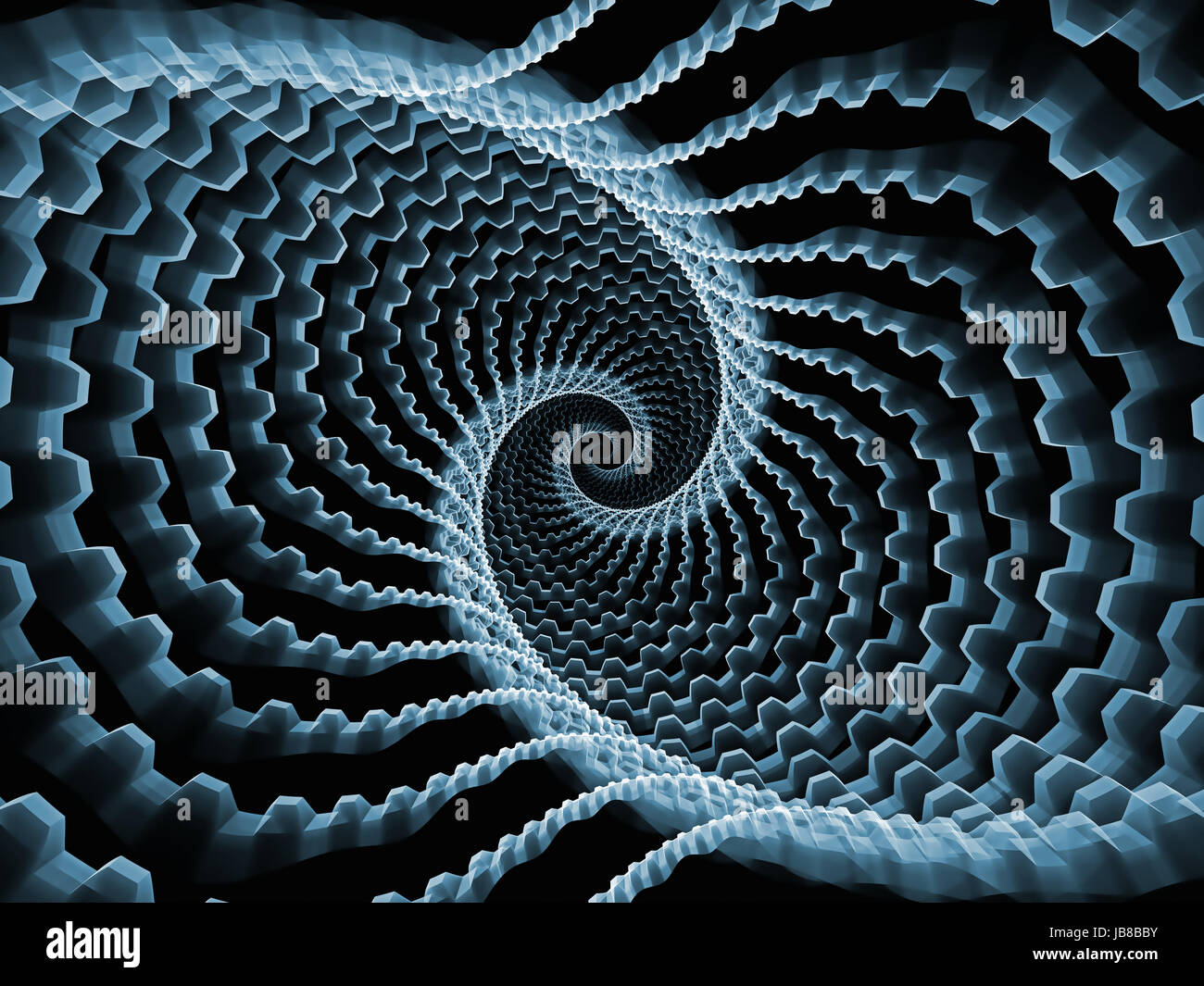 Blue Gears series. Background of blue fractal gear elements for your ...