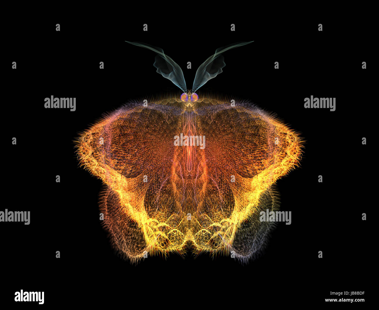 Butterflies of Never series. Abstract design made of fractal organic ...