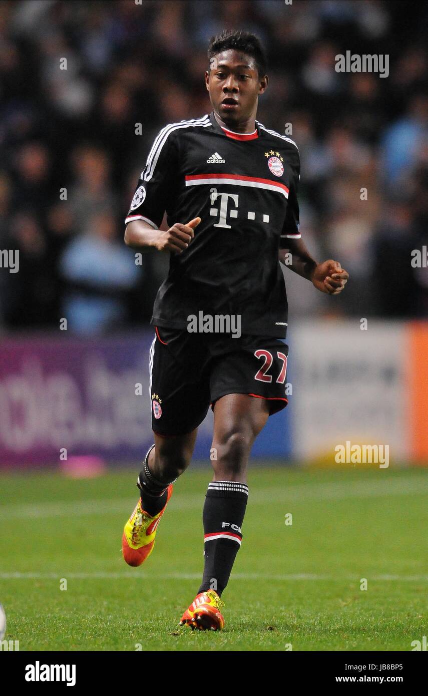 DAVID ALABA BAYERN MUNICH FC BAYERN MUNICH FC ETIHAD STADIUM MANCHESTER ...