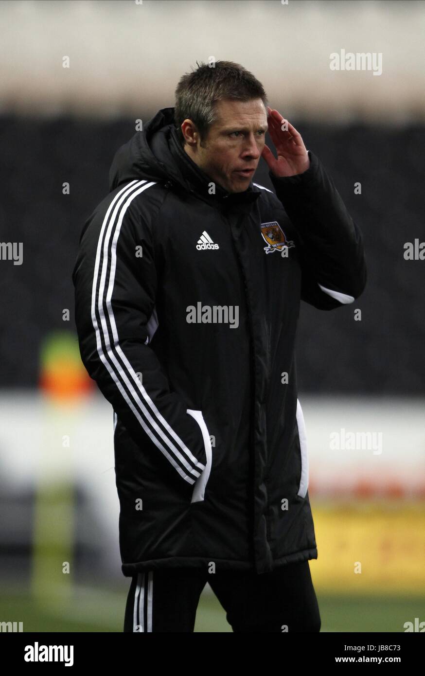 NICK BARMBY HULL CITY MANAGER KC STADIUM HULL ENGLAND 17 December 2011 ...