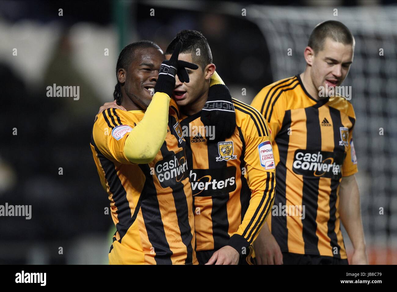 AARON MCLEAN & CAMERON STEWART HULL CITY V MILLWALL KC STADIUM HULL ...