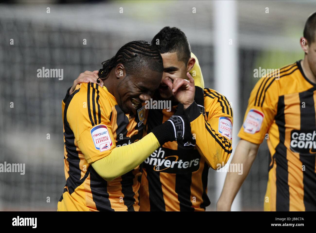 AARON MCLEAN & CAMERON STEWART HULL CITY V MILLWALL KC STADIUM HULL ...