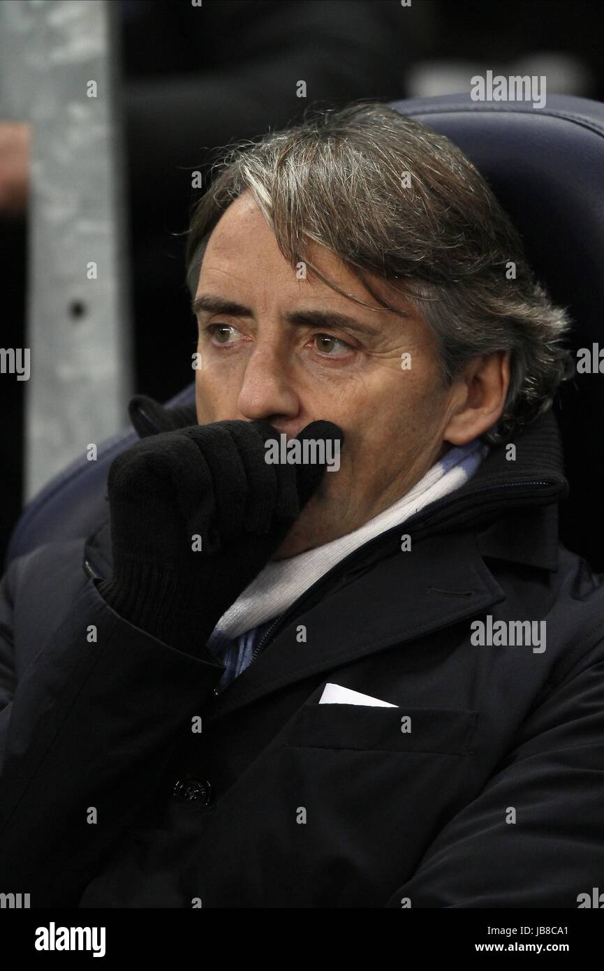 ROBERTO MANCINI MANCHESTER CITY V ARSENAL FC ETIHAD STADIUM MANCHESTER ...