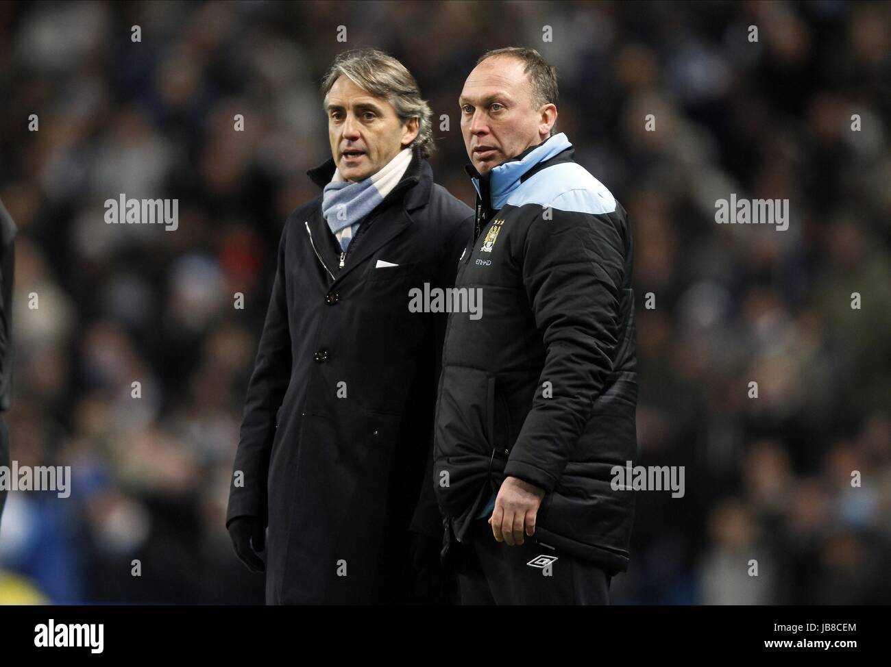 ROBERTO MANCINI & DAVID PLATT MANCHESTER CITY V ARSENAL FC ETIHAD ...