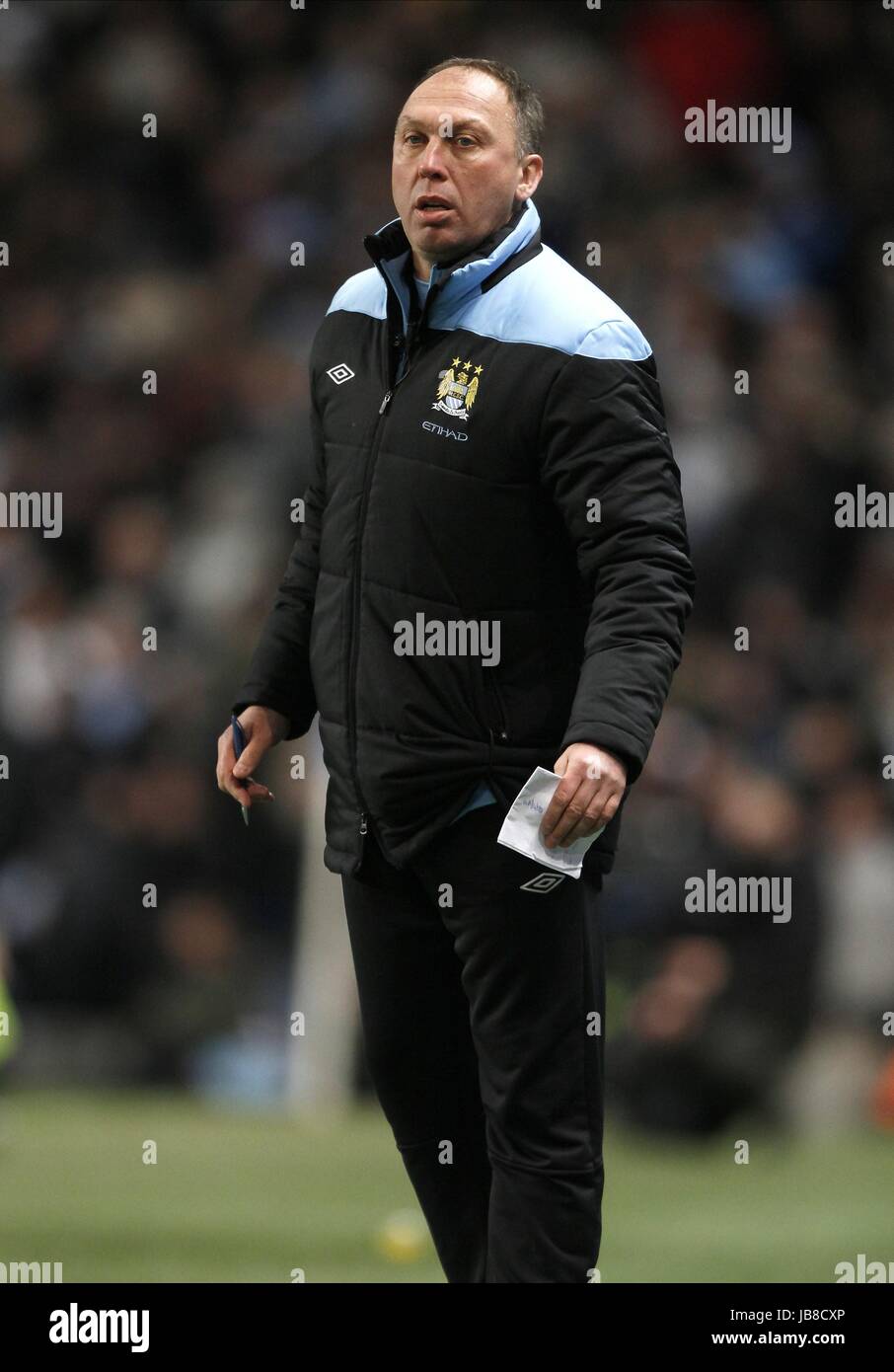 DAVID PLATT MANCHESTER CITY COACH MANCHESTER CITY COACH ETIHAD STADIUM ...
