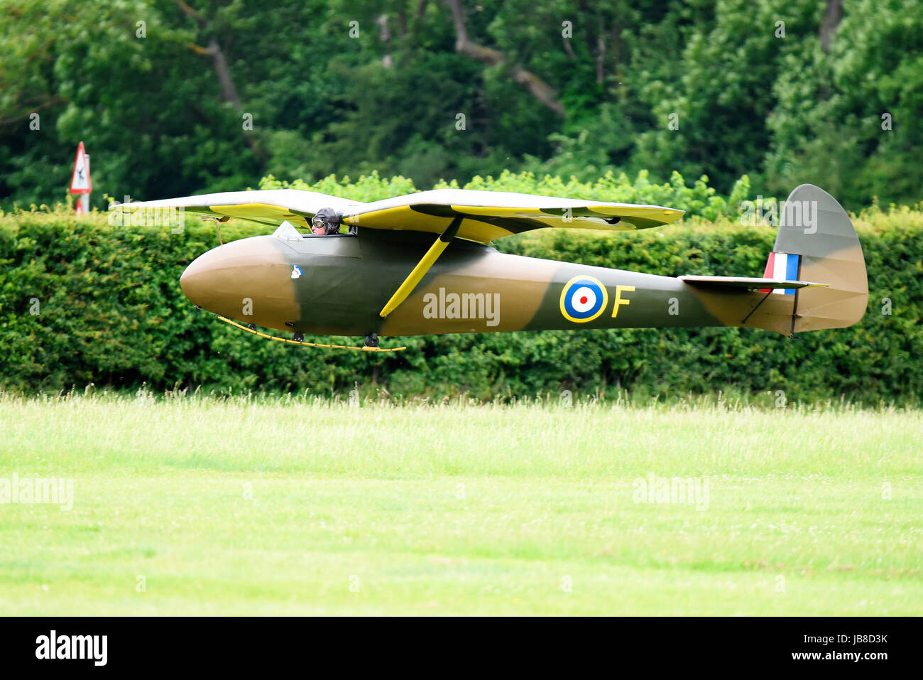 Slingsby T6 Kite glider at an airshow at Shuttleworth Aerodrome Stock ...