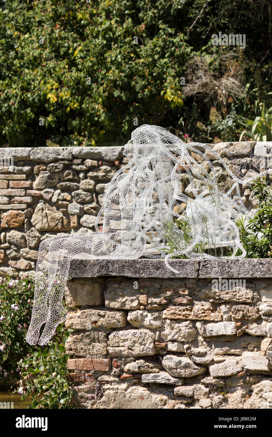 BAGNO VIGNONI, ITALY - JUNE 3 2017: Riflessi sculpture by Daniela ...