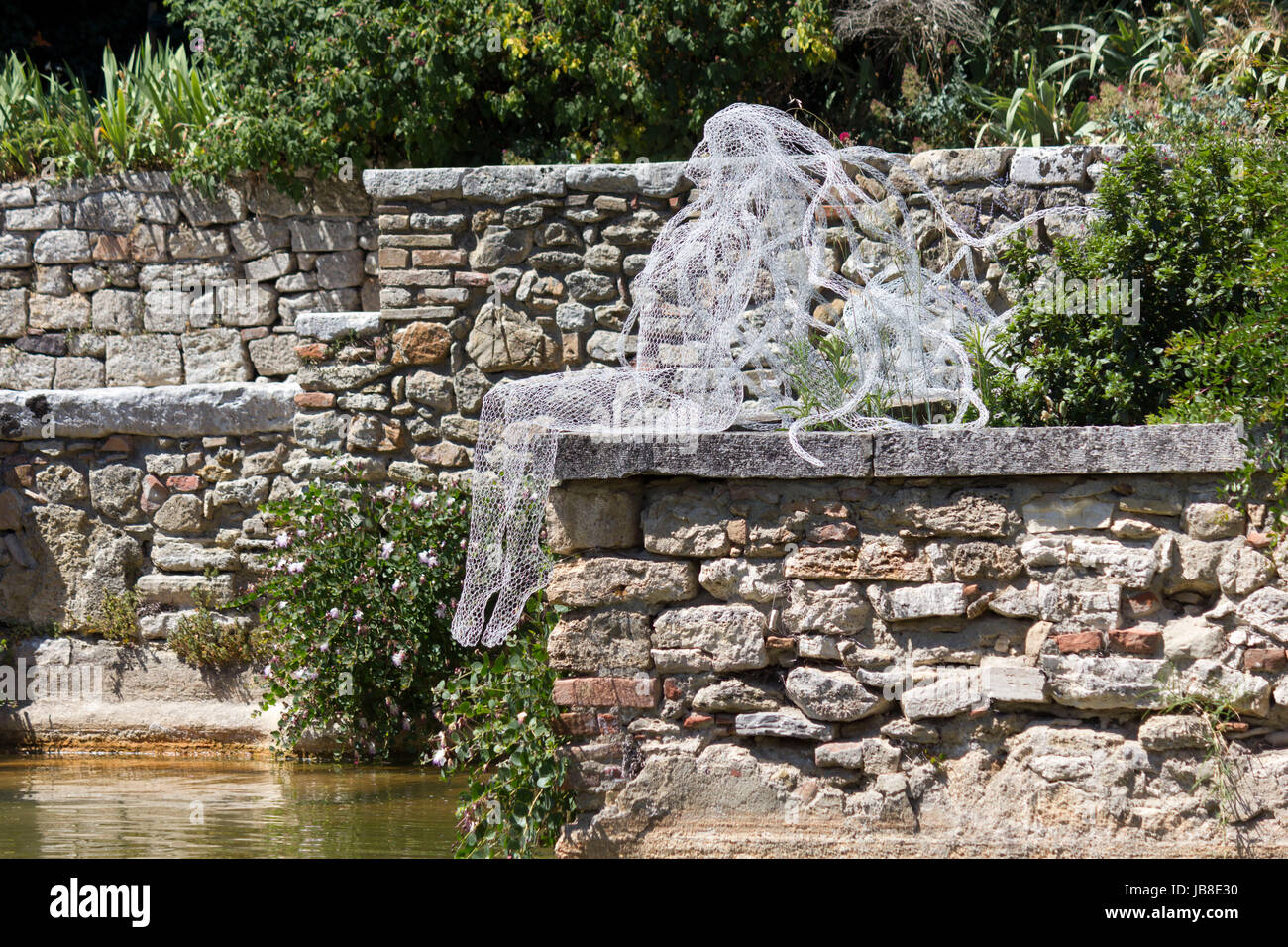 BAGNO VIGNONI, ITALY - JUNE 3 2017: Riflessi sculpture by Daniela ...