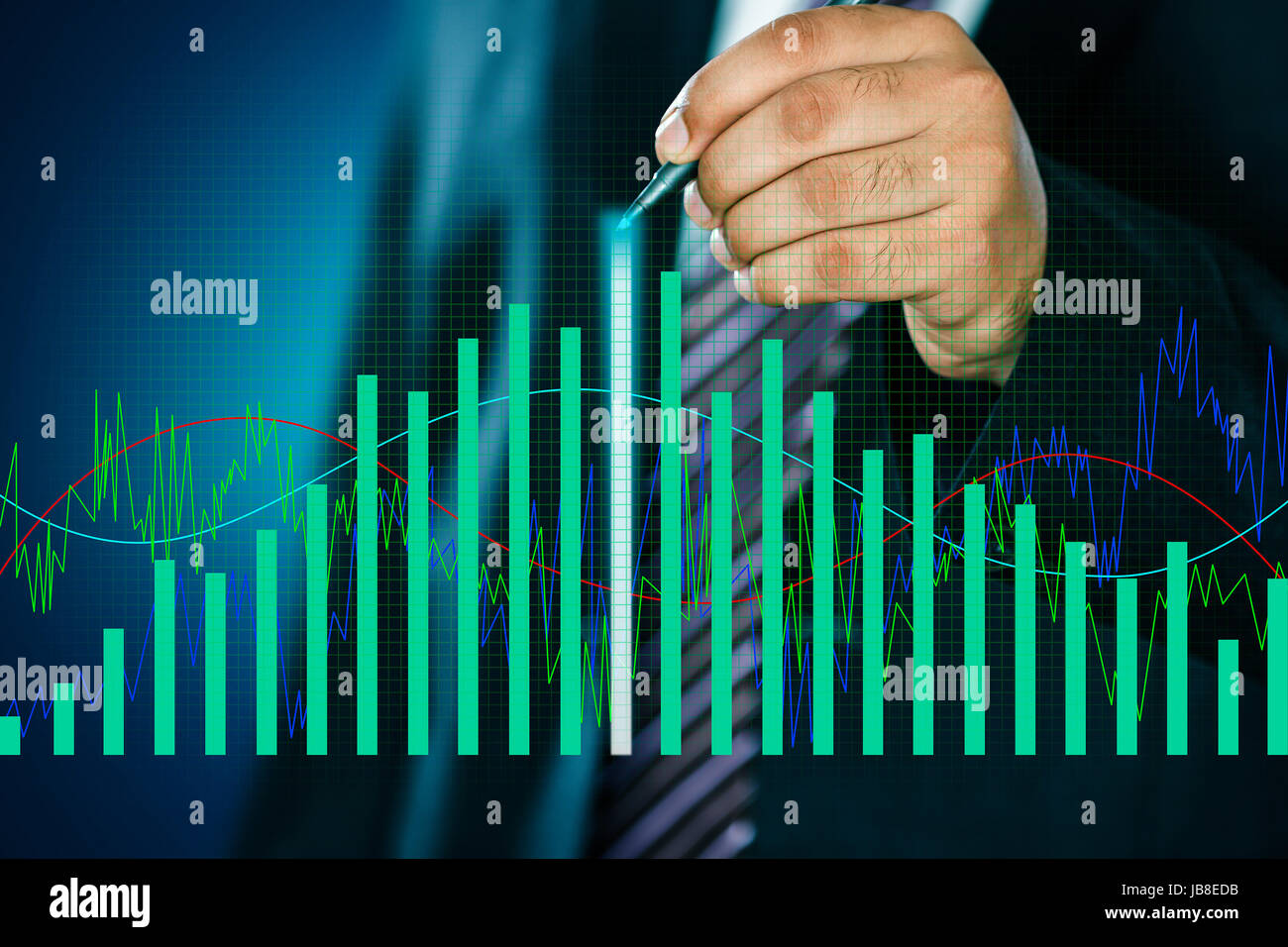 Businessman success graph hi-res stock photography and images - Alamy