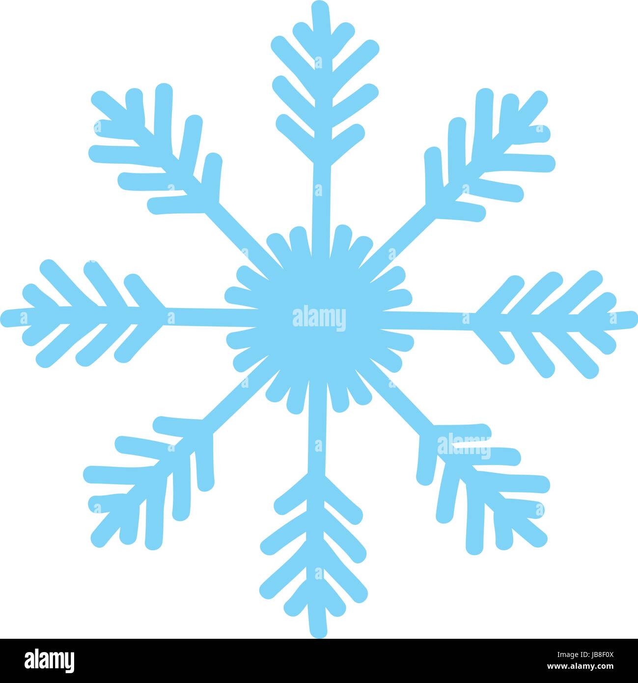 Snowflake winter symbol Stock Vector Image & Art - Alamy
