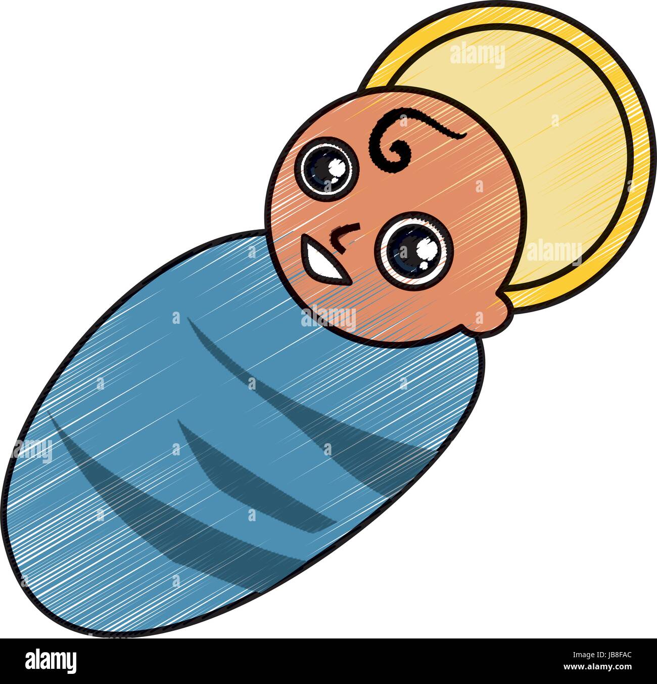 Baby jesus cartoon icon vector hi-res stock photography and images - Alamy
