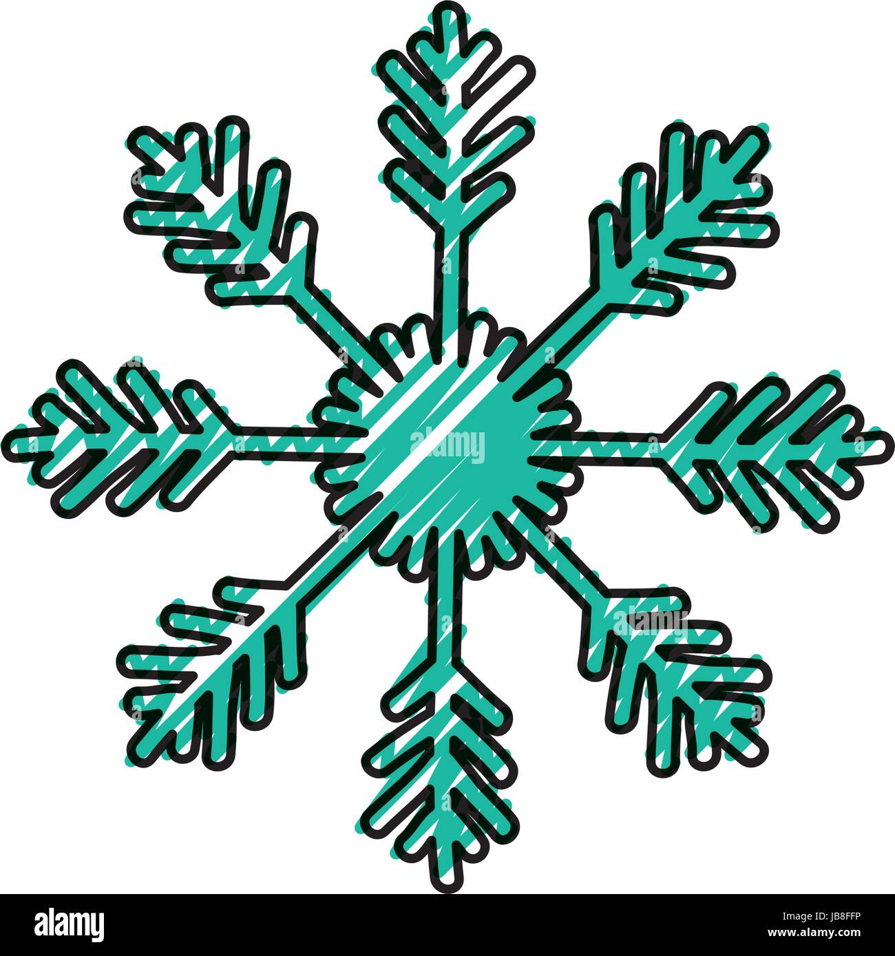 Snowflake winter symbol Stock Vector Image & Art - Alamy