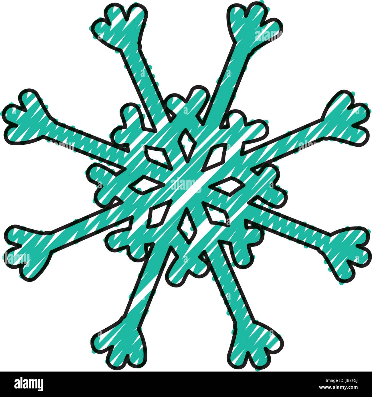 Snowflake winter symbol Stock Vector Image & Art - Alamy