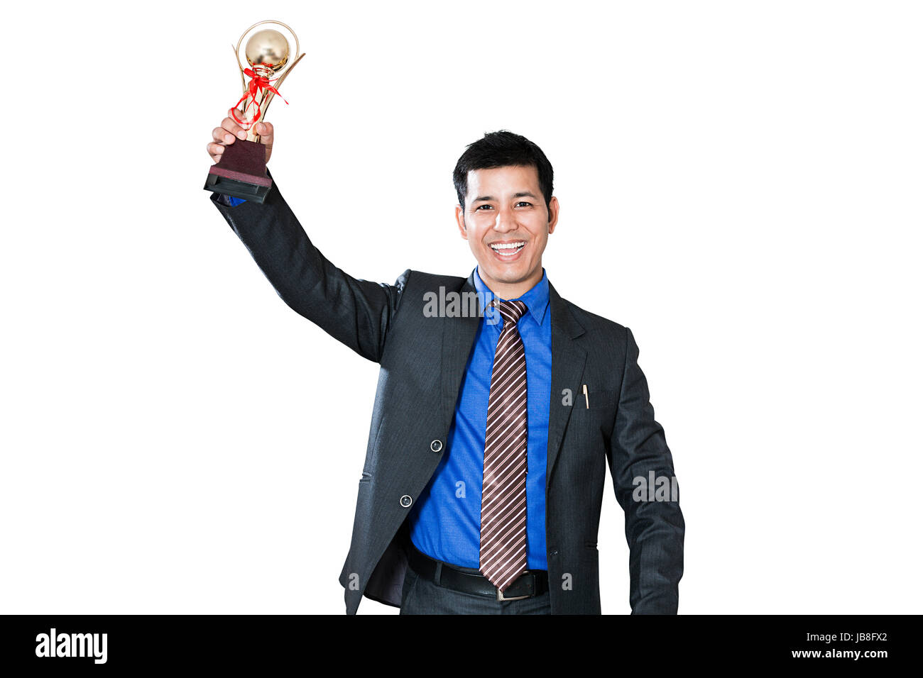 Man winning trophy hi-res stock photography and images - Alamy