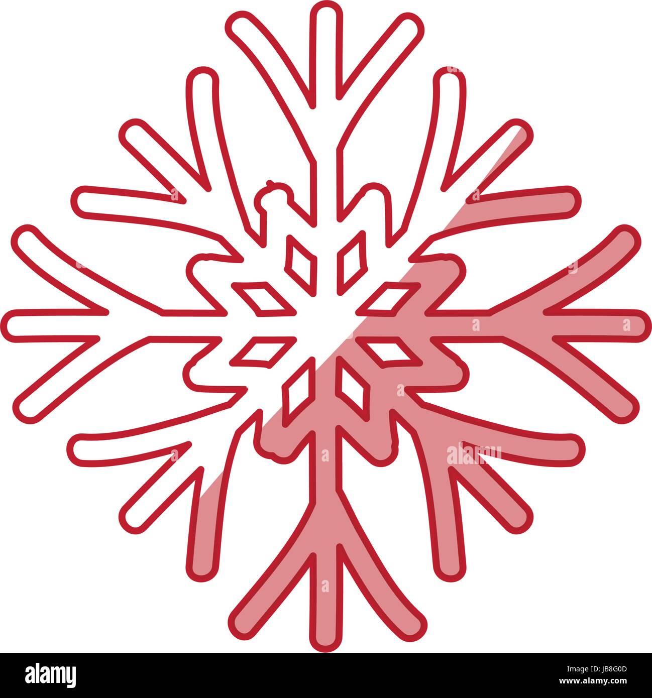 Snowflake winter symbol Stock Vector Image & Art - Alamy