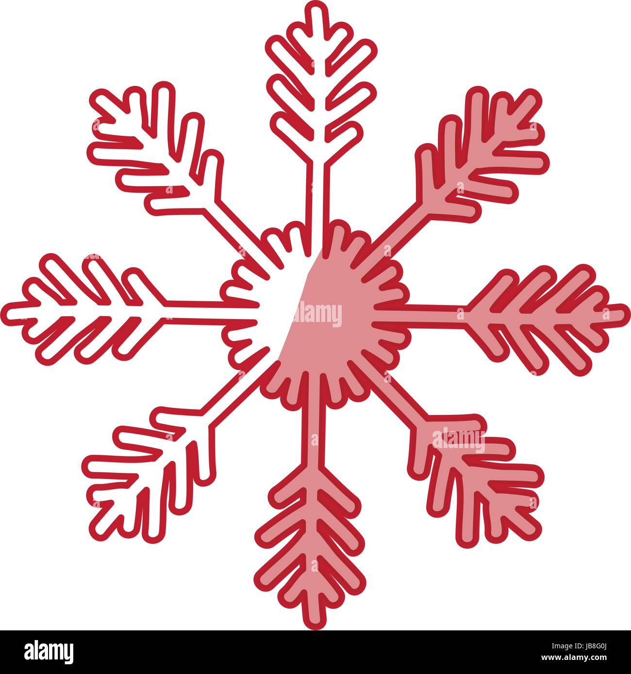 Snowflake winter symbol Stock Vector Image & Art - Alamy