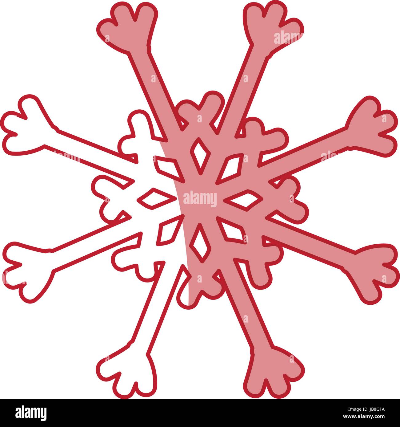 Snowflake winter symbol Stock Vector Image & Art - Alamy