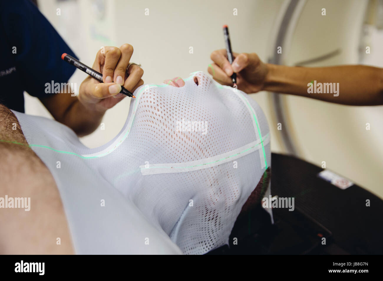 Radiotherapy mask hi-res stock photography and images - Alamy