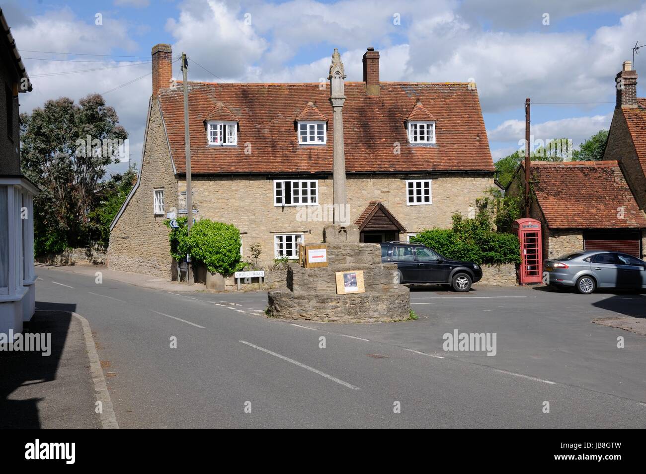 The Village Cross, Stevington, Bedfordshire, is one of the oldest ...
