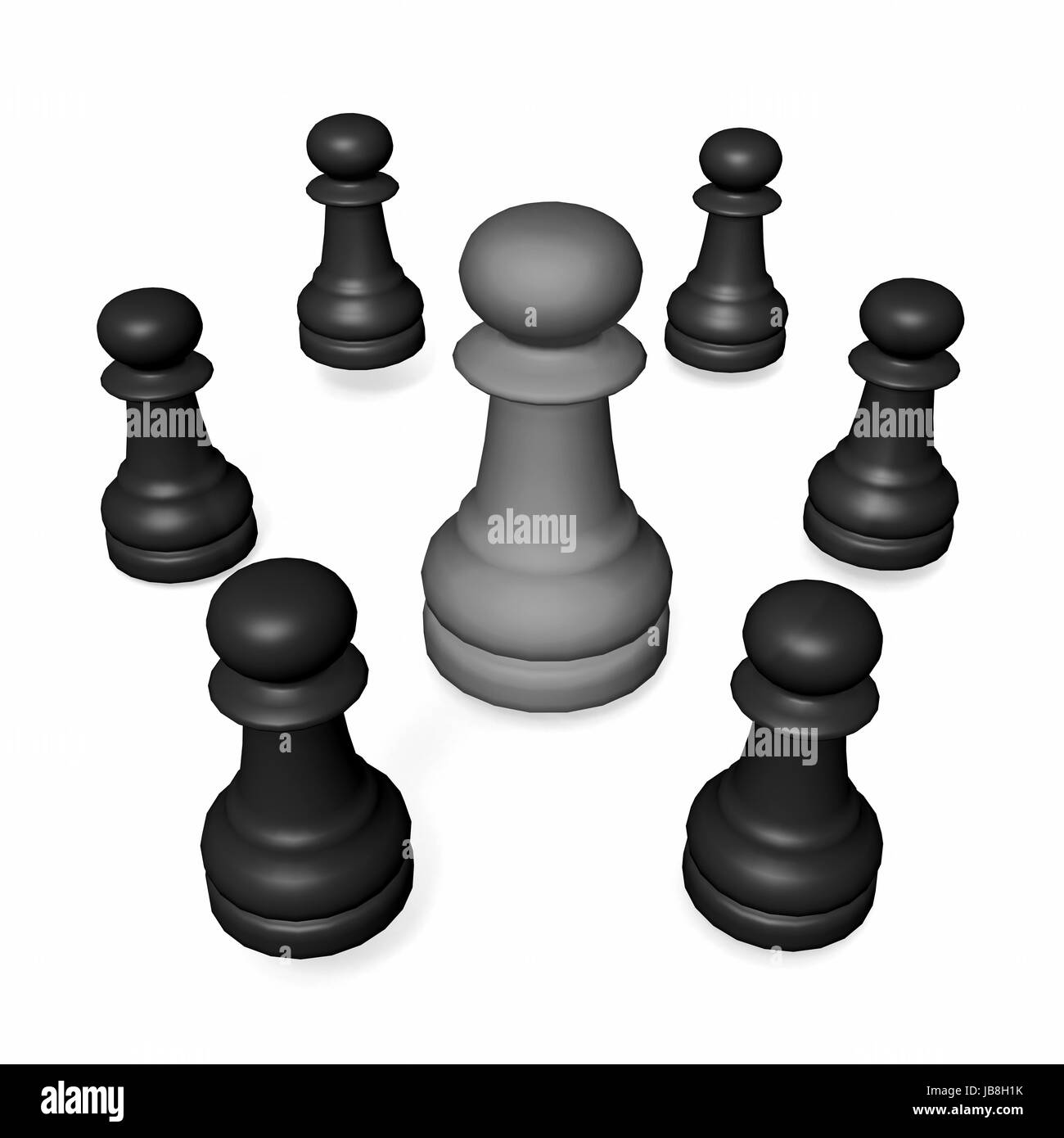 Chess board with human figures Cut Out Stock Images & Pictures - Alamy