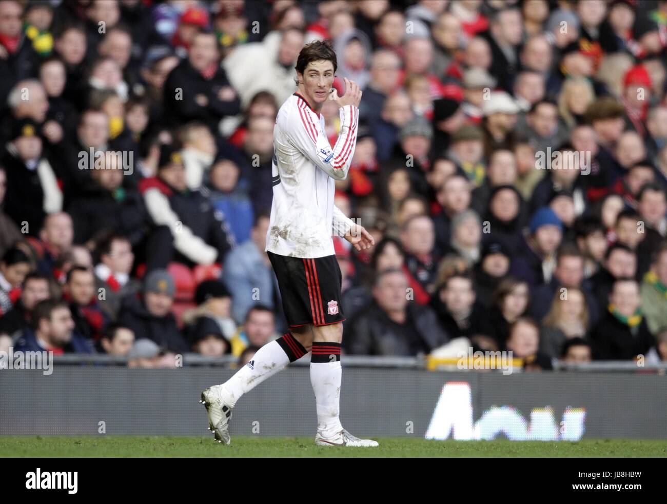 FERNANDO TORRES MANCHESTER UNITED V LIVERPOOL OLD TRAFFORD MANCHESTER ...