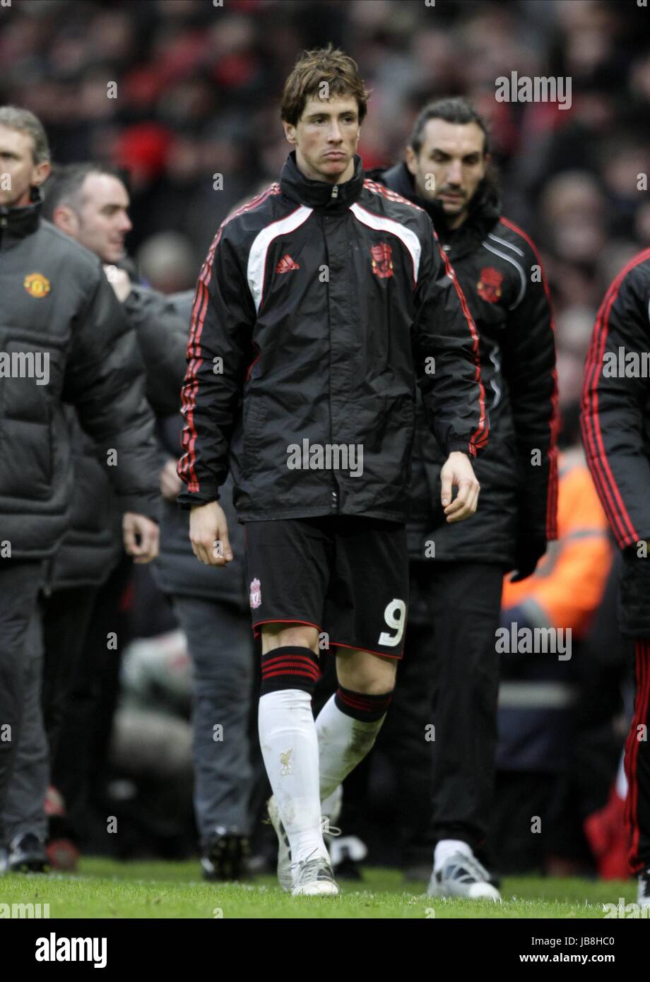 FERNANDO TORRES MANCHESTER UNITED V LIVERPOOL OLD TRAFFORD MANCHESTER ...
