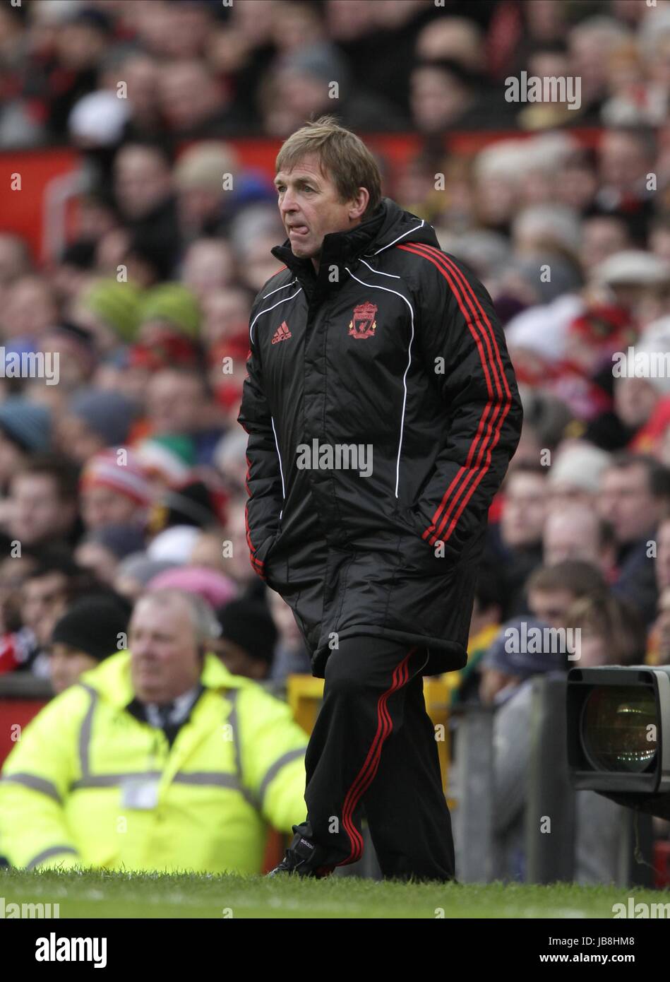 KENNY DALGLISH LIVERPOOL FC MANAGER LIVERPOOL FC MANAGER OLD TRAFFORD ...