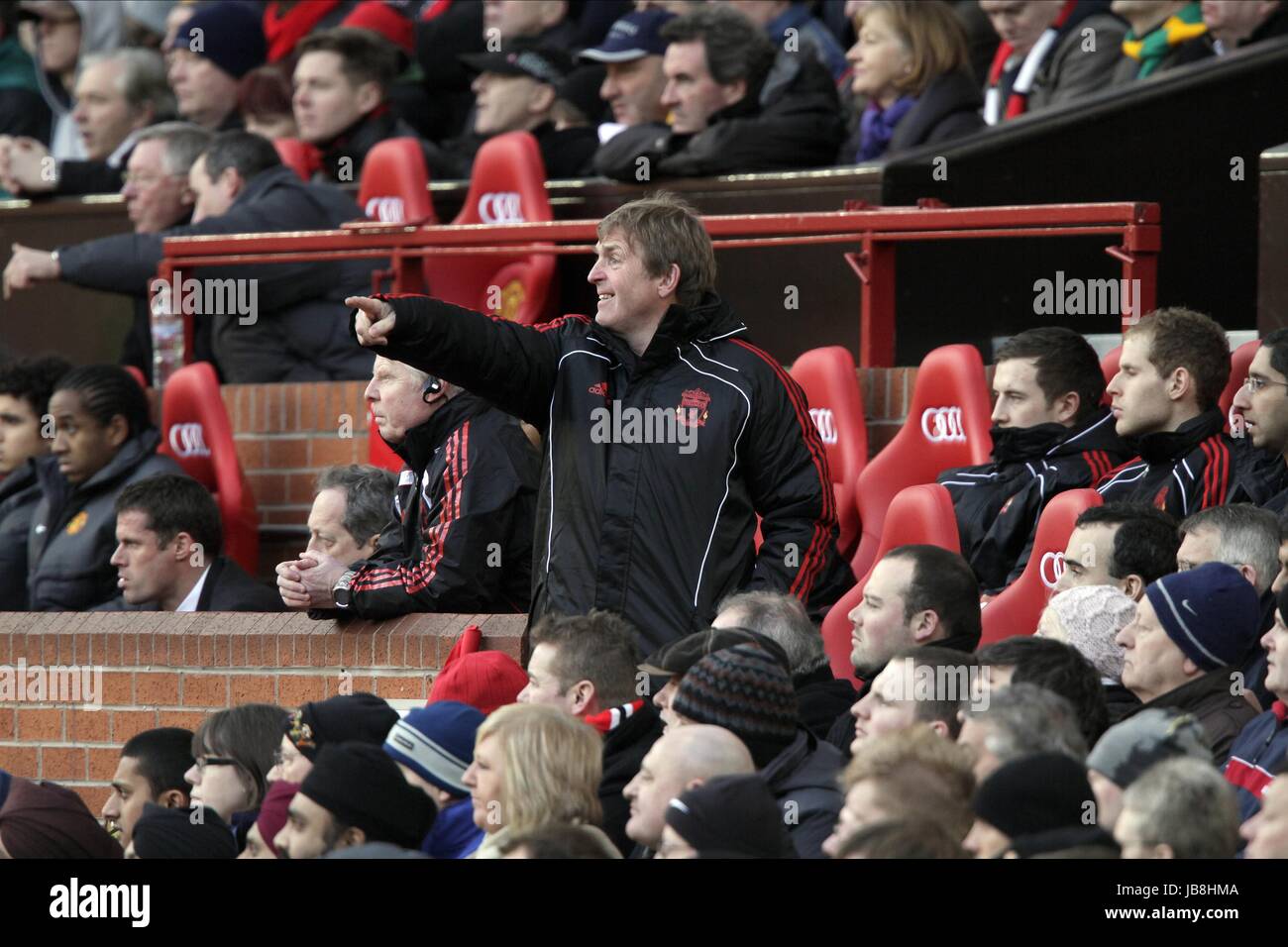 KENNY DALGLISH LIVERPOOL FC MANAGER LIVERPOOL FC MANAGER OLD TRAFFORD ...