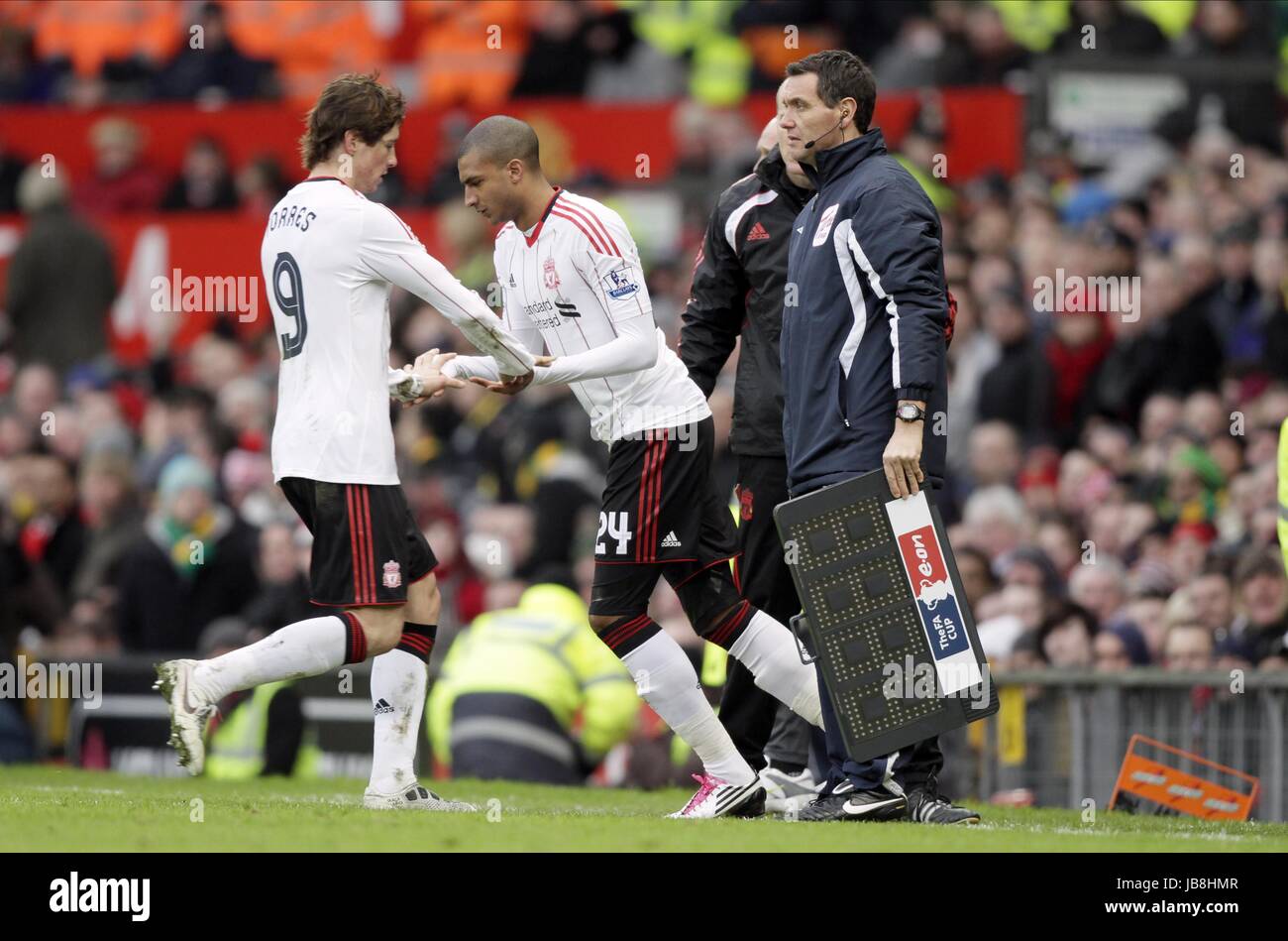 DAVID N'GOG FERNANDO TORRES MANCHESTER UNITED V LI MANCHESTER UNITED V ...