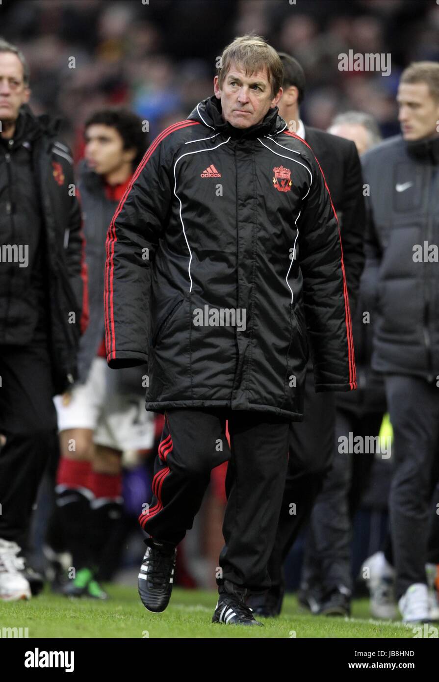 KENNY DALGLISH LIVERPOOL FC MANAGER LIVERPOOL FC MANAGER OLD TRAFFORD ...