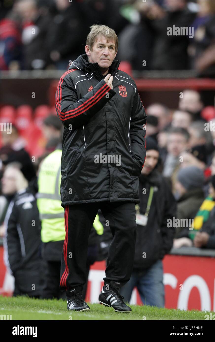KENNY DALGLISH LIVERPOOL FC MANAGER LIVERPOOL FC MANAGER OLD TRAFFORD ...