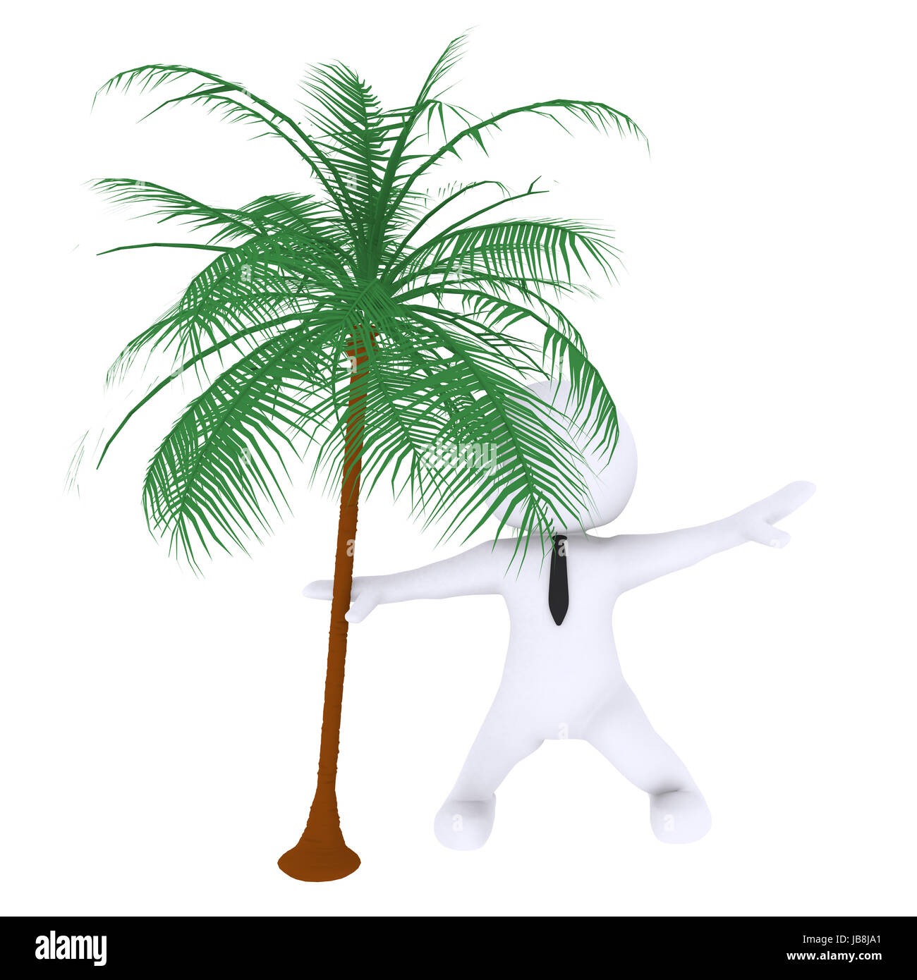 Perfect palm tree Cut Out Stock Images & Pictures - Alamy
