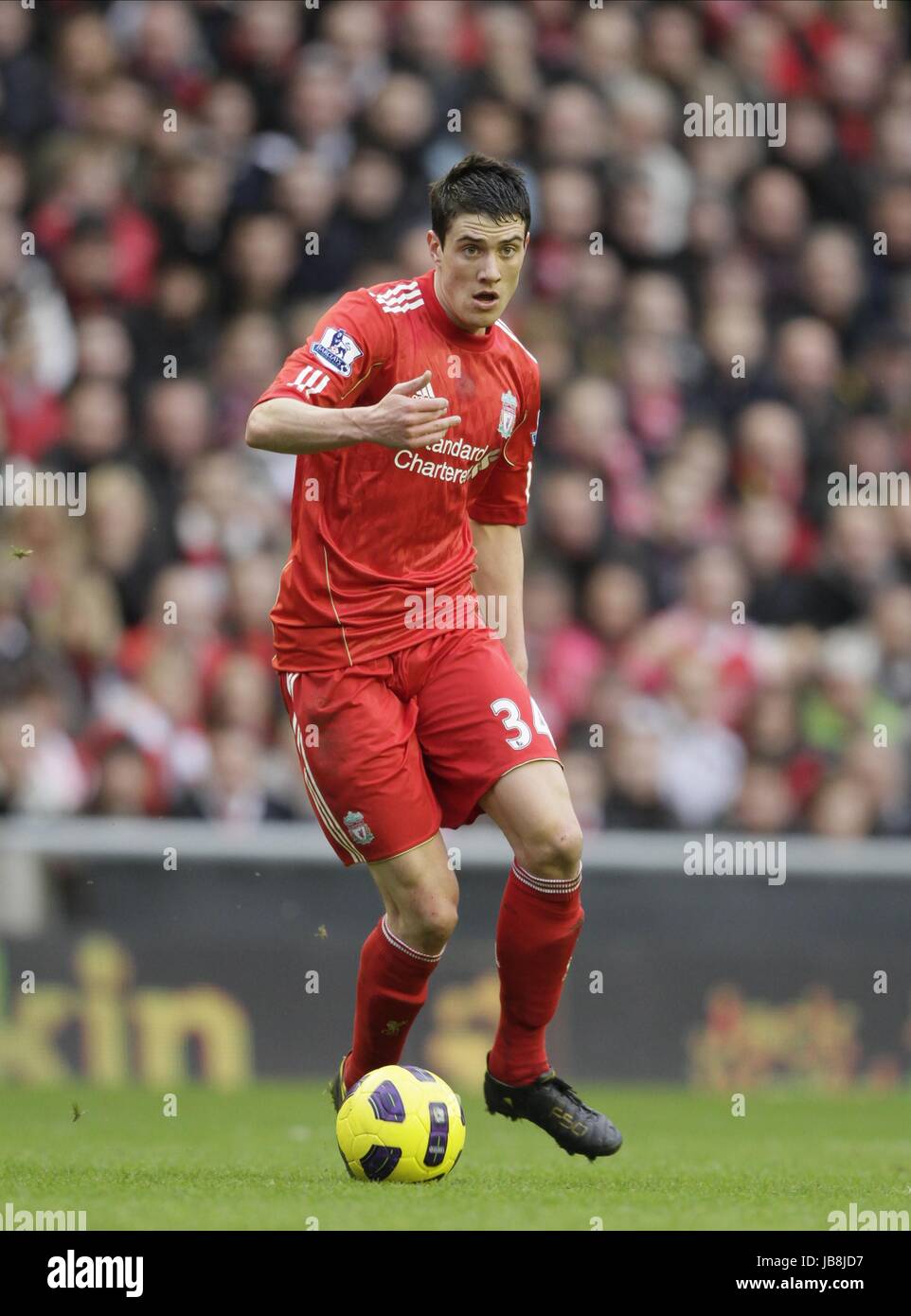 MARTIN KELLY LIVERPOOL FC LIVERPOOL FC ANFIELD LIVERPOOL ENGLAND 16 ...