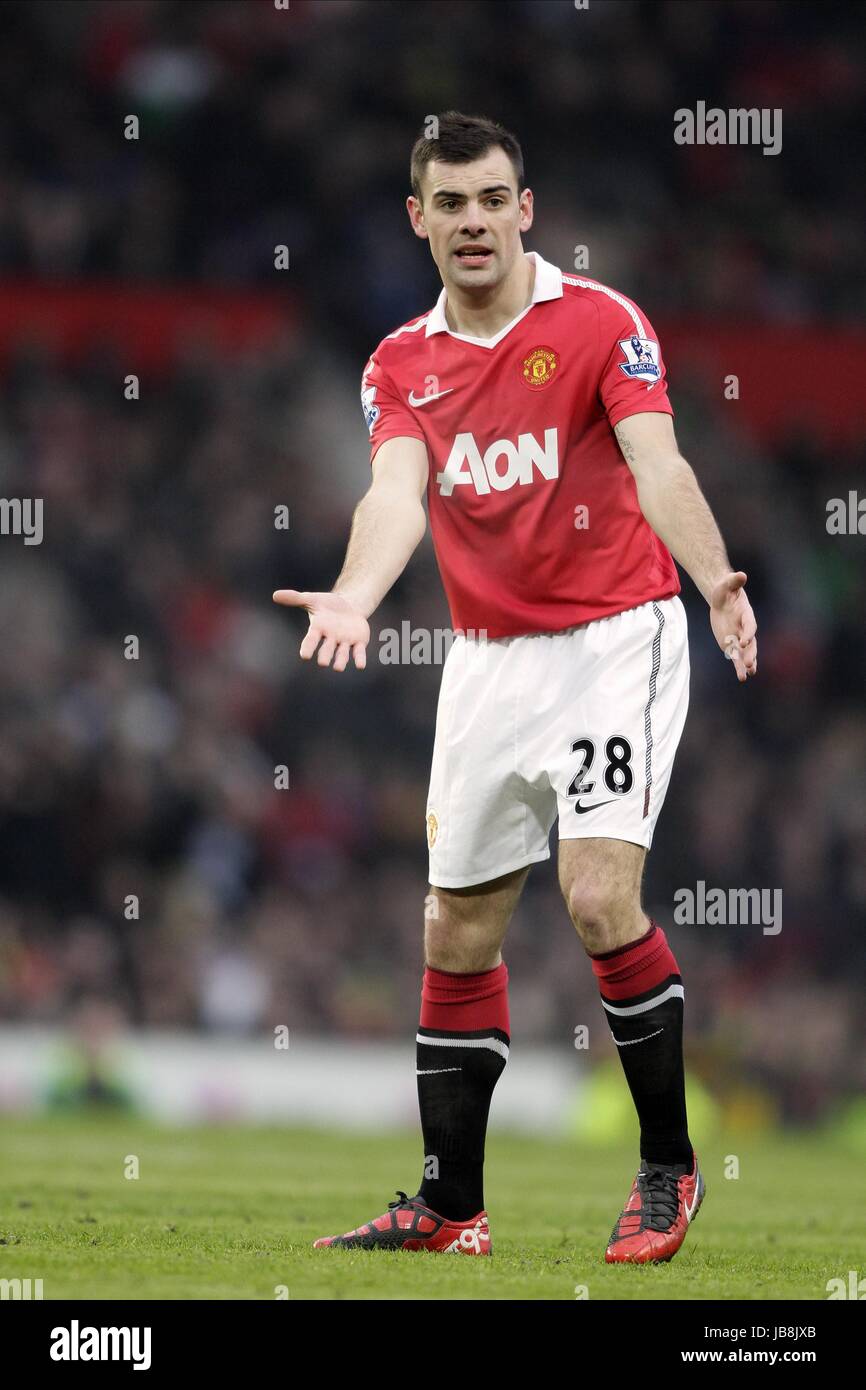 DARRON GIBSON MANCHESTER UNITED FC MANCHESTER UNITED FC OLD TRAFFORD ...