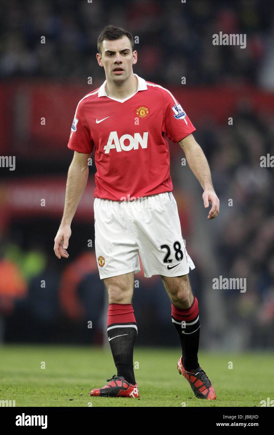 DARRON GIBSON MANCHESTER UNITED FC MANCHESTER UNITED FC OLD TRAFFORD ...