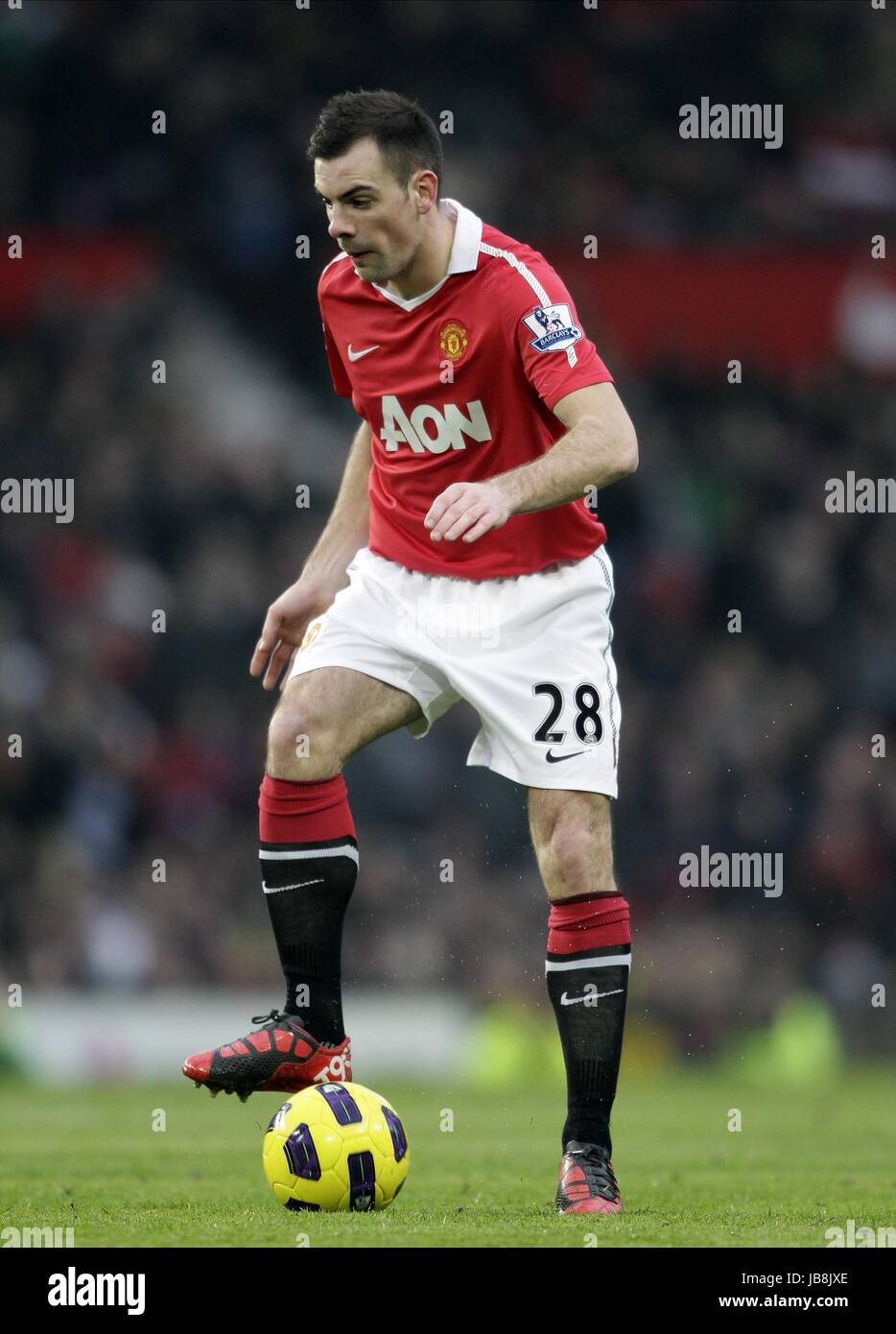 DARRON GIBSON MANCHESTER UNITED FC MANCHESTER UNITED FC OLD TRAFFORD ...