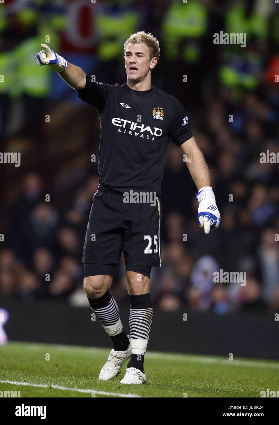 JOE HART MANCHESTER CITY FC MANCHESTER CITY FC VILLA PARK BIRMINGHAM ...