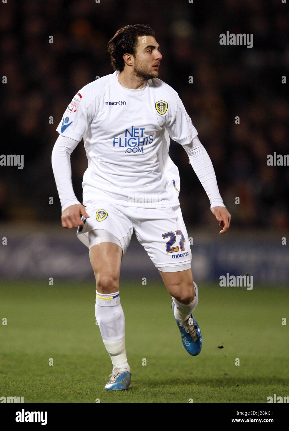 DAVIDE SOMMA LEEDS UNITED FC LEEDS UNITED FC KC STADIUM HULL ENGLAND 01 ...