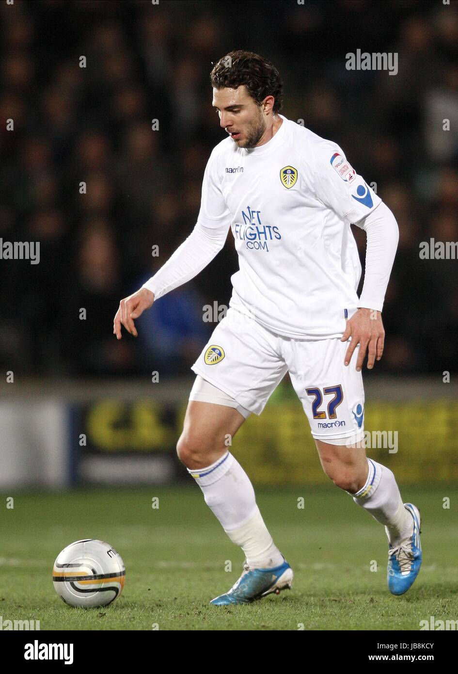 DAVIDE SOMMA LEEDS UNITED FC LEEDS UNITED FC KC STADIUM HULL ENGLAND 01 ...