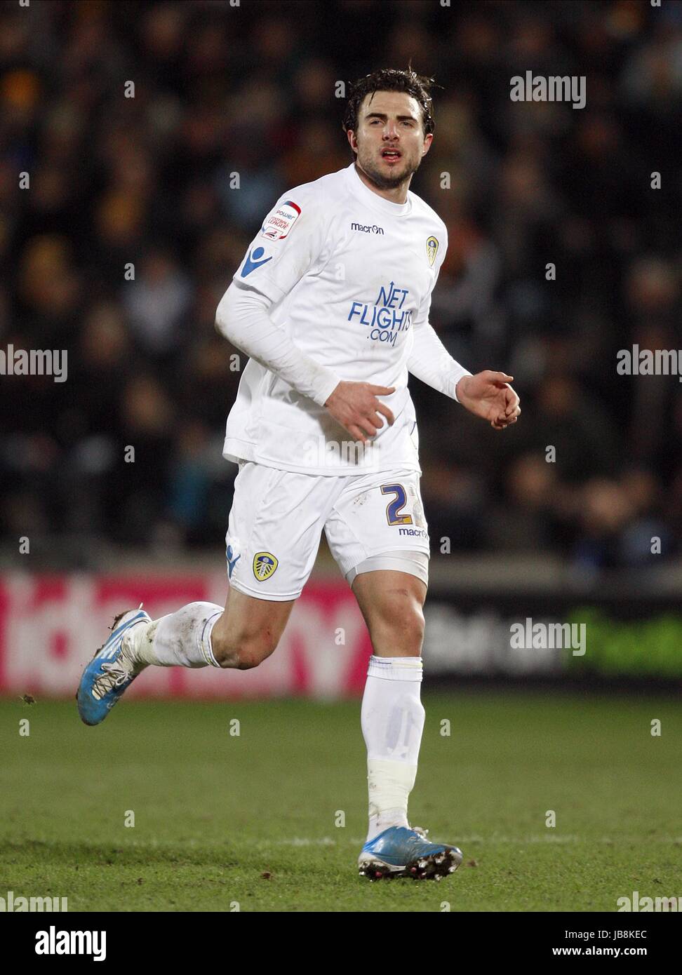 DAVIDE SOMMA LEEDS UNITED FC LEEDS UNITED FC KC STADIUM HULL ENGLAND 01 ...