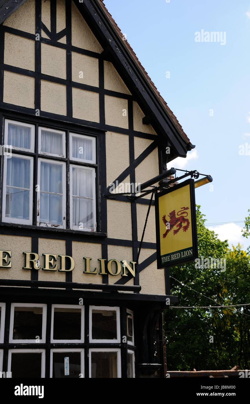 The Red Lion, Stevington, Bedfordshire Stock Photo - Alamy