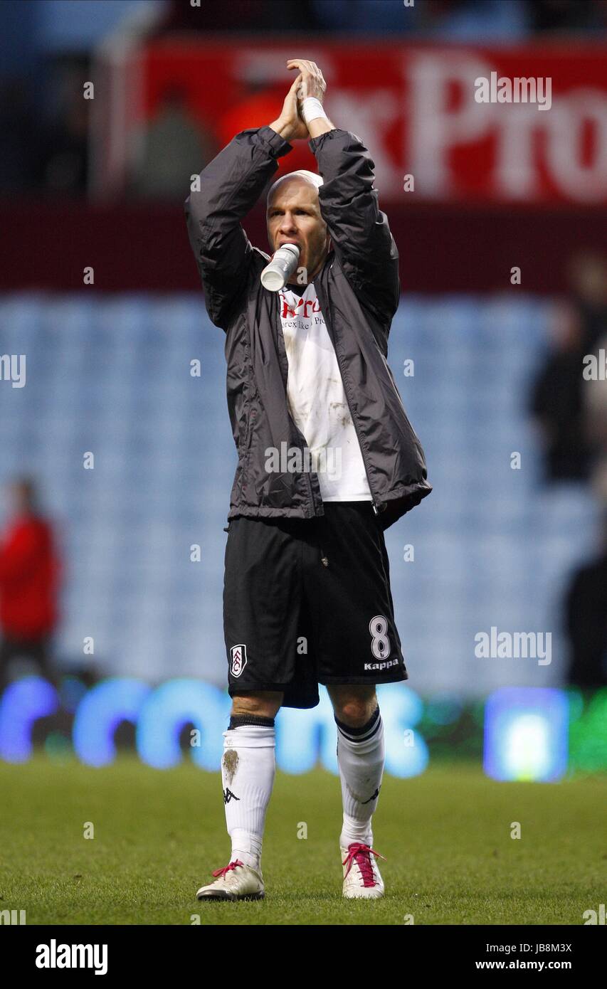 ANDREW JOHNSON FULHAM FC FULHAM FC VILLA PARK BIRMINGHAM ENGLAND 05 ...