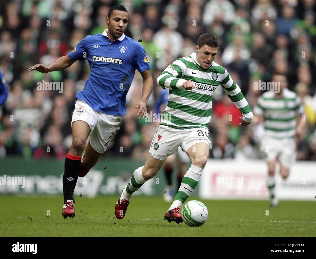 GARY HOOPER & KYLE BARTLEY CELTIC V RANGERS CELTIC PARK GLASGOW ...