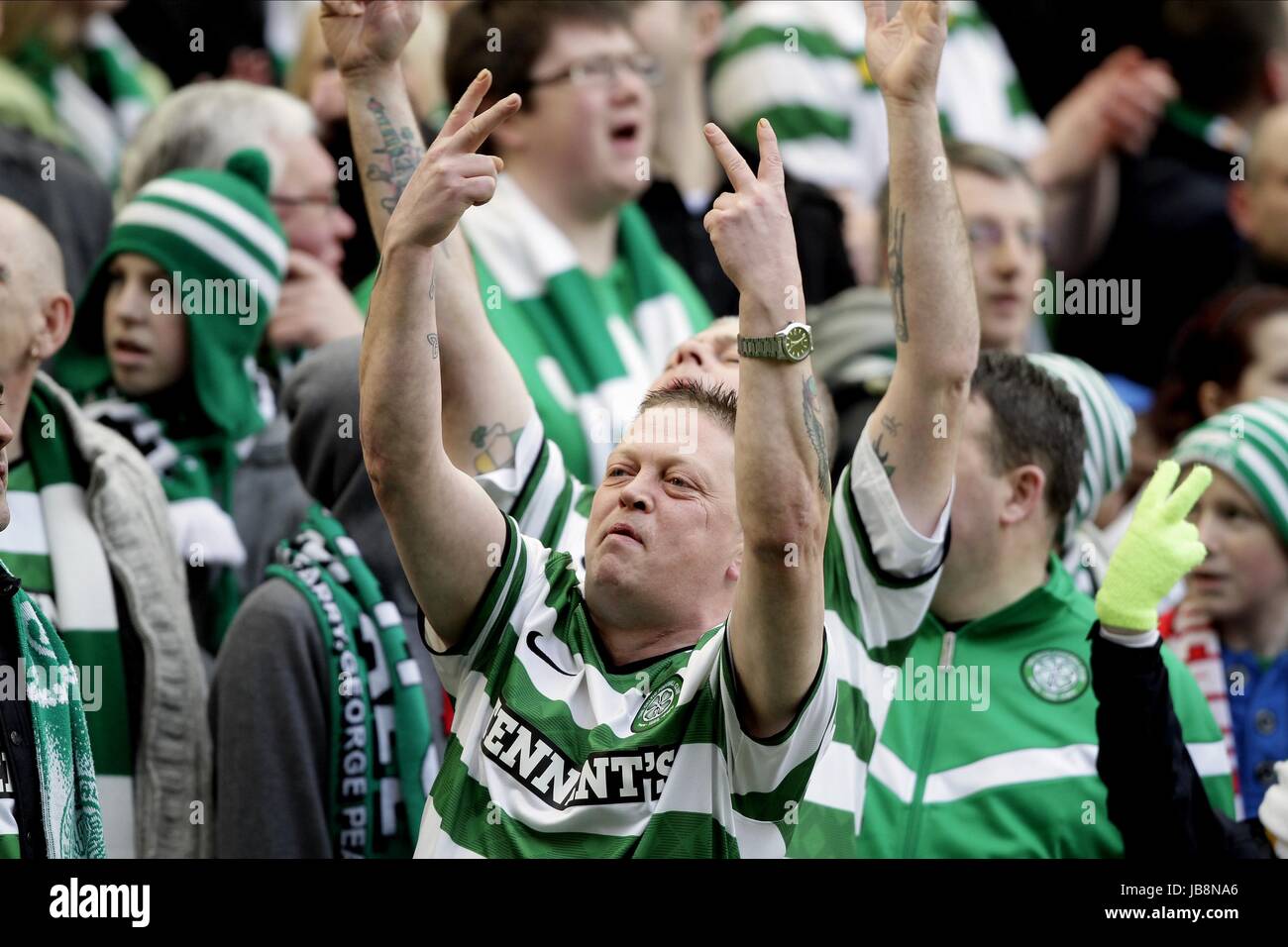 CELTIC FANS TAUNT RANGERS CELTIC V RANGERS CELTIC V RANGERS CELTIC PARK ...